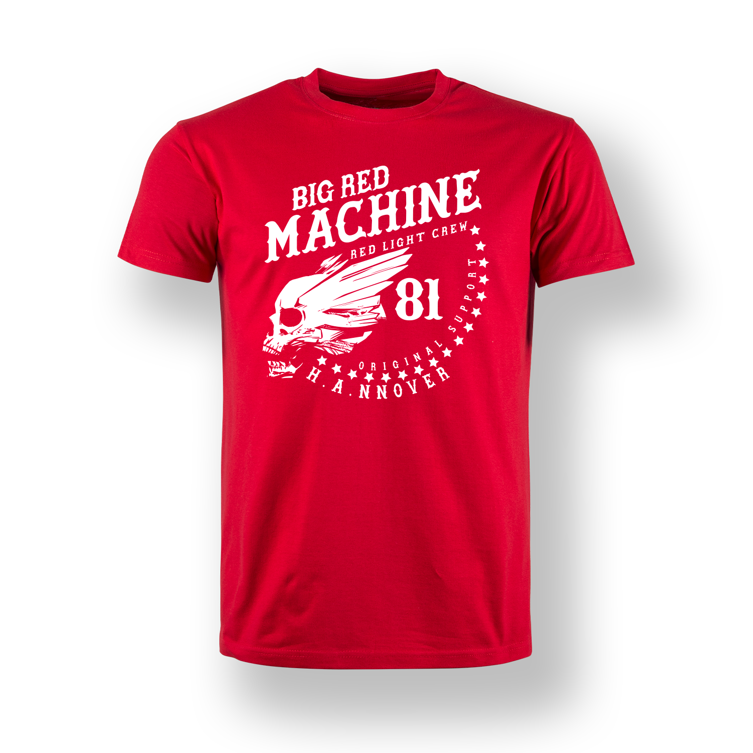 T-Shirt Uni "Big-Red-Machine" Rot - Offizieller 81 Support H.A.nnover Shop
